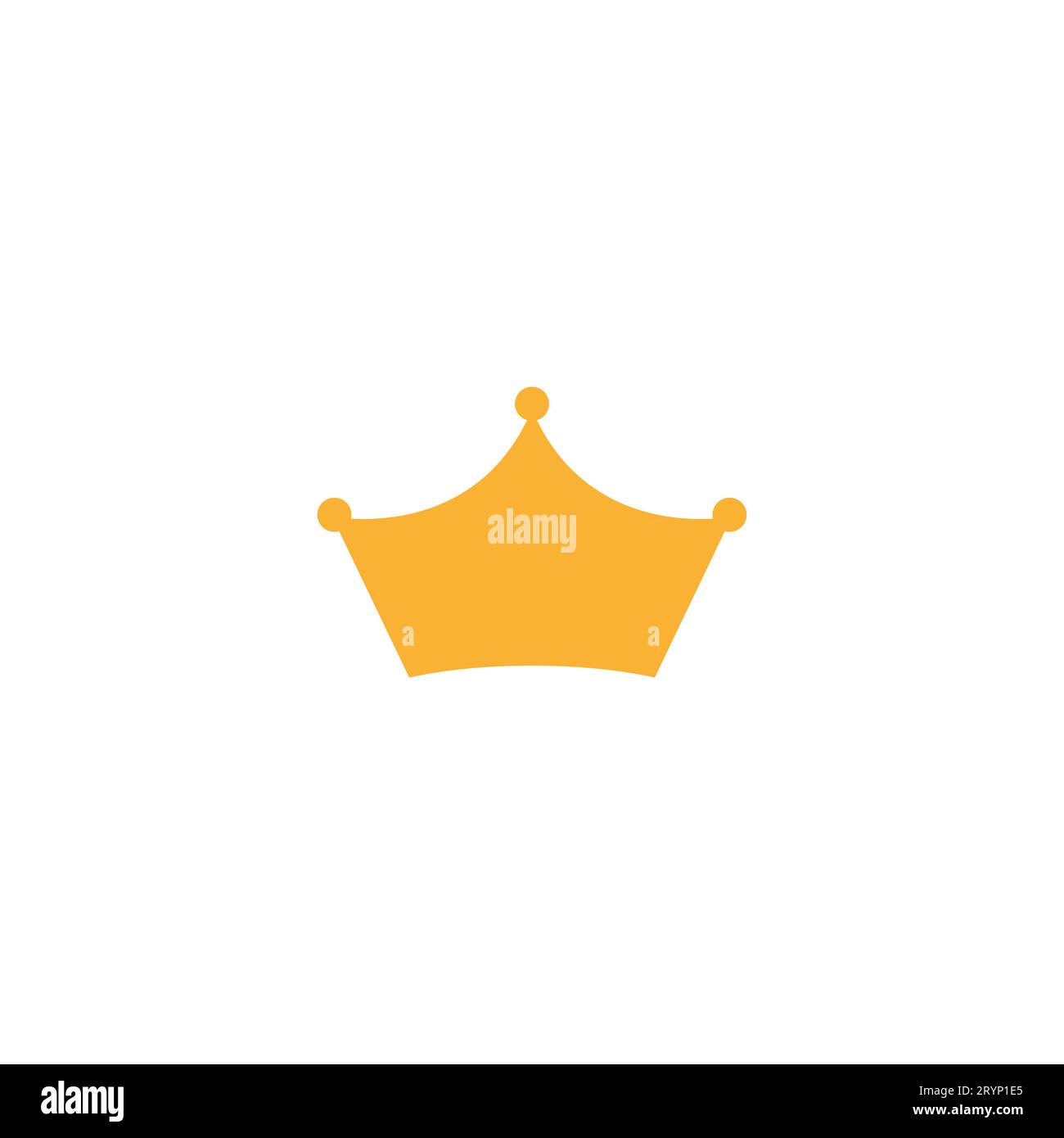 Flat crown king vector icon. Queen princess design crown gold royal ...