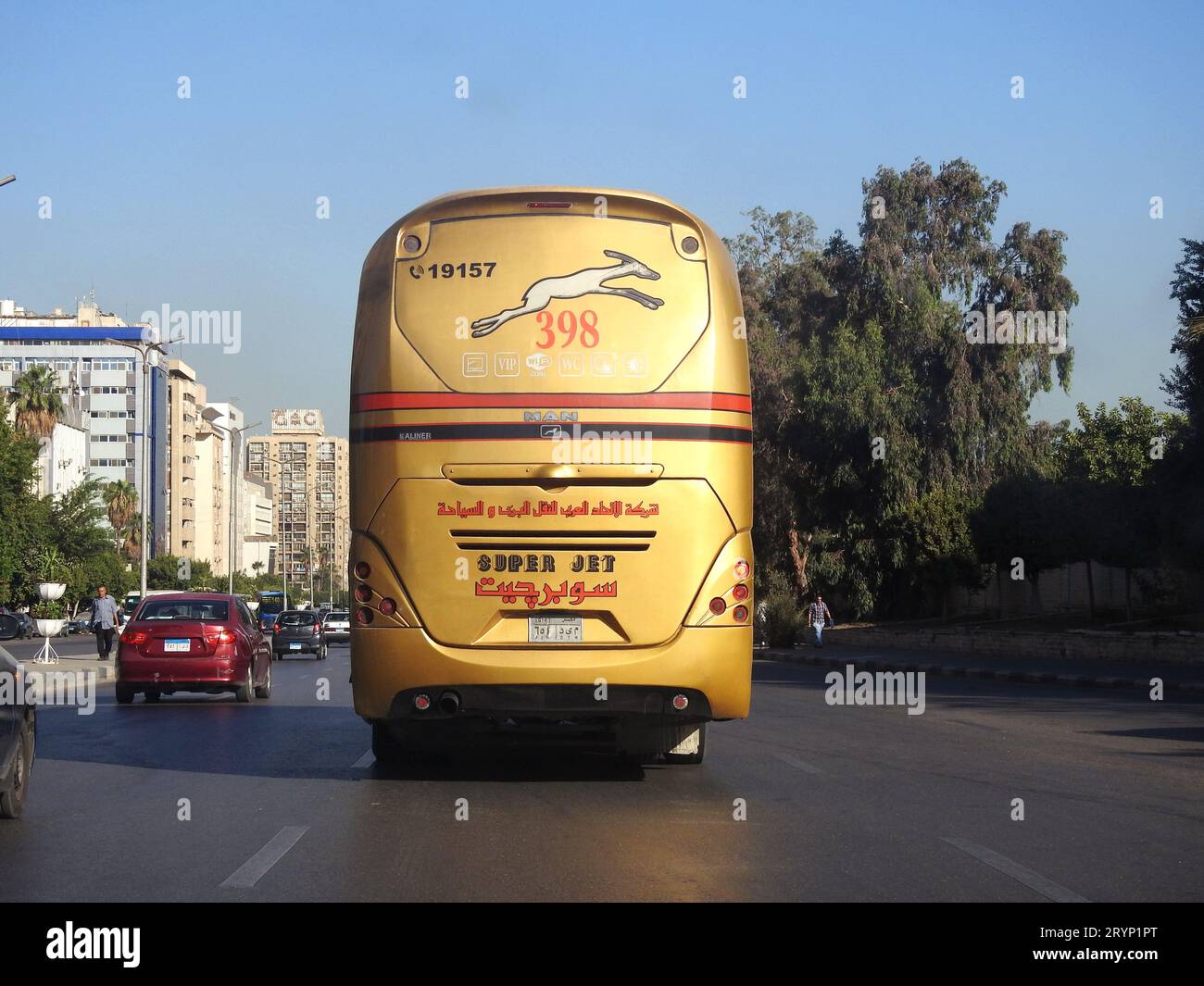 Cairo, Egypt, September 10 2023: Super Jet bus, Superjet lines ...