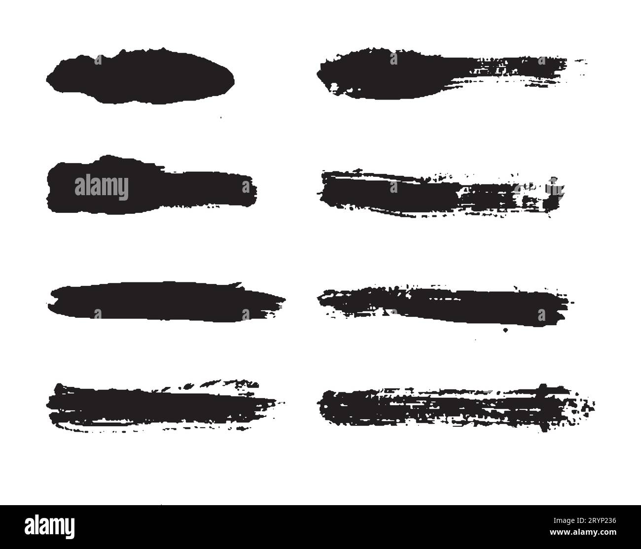 Set of vector brush strokes Stock Vector Image & Art - Alamy