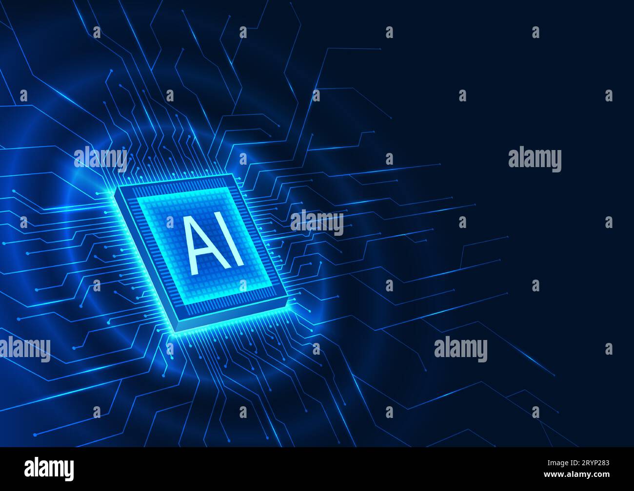 Ai integrated robot Stock Vector Images - Alamy