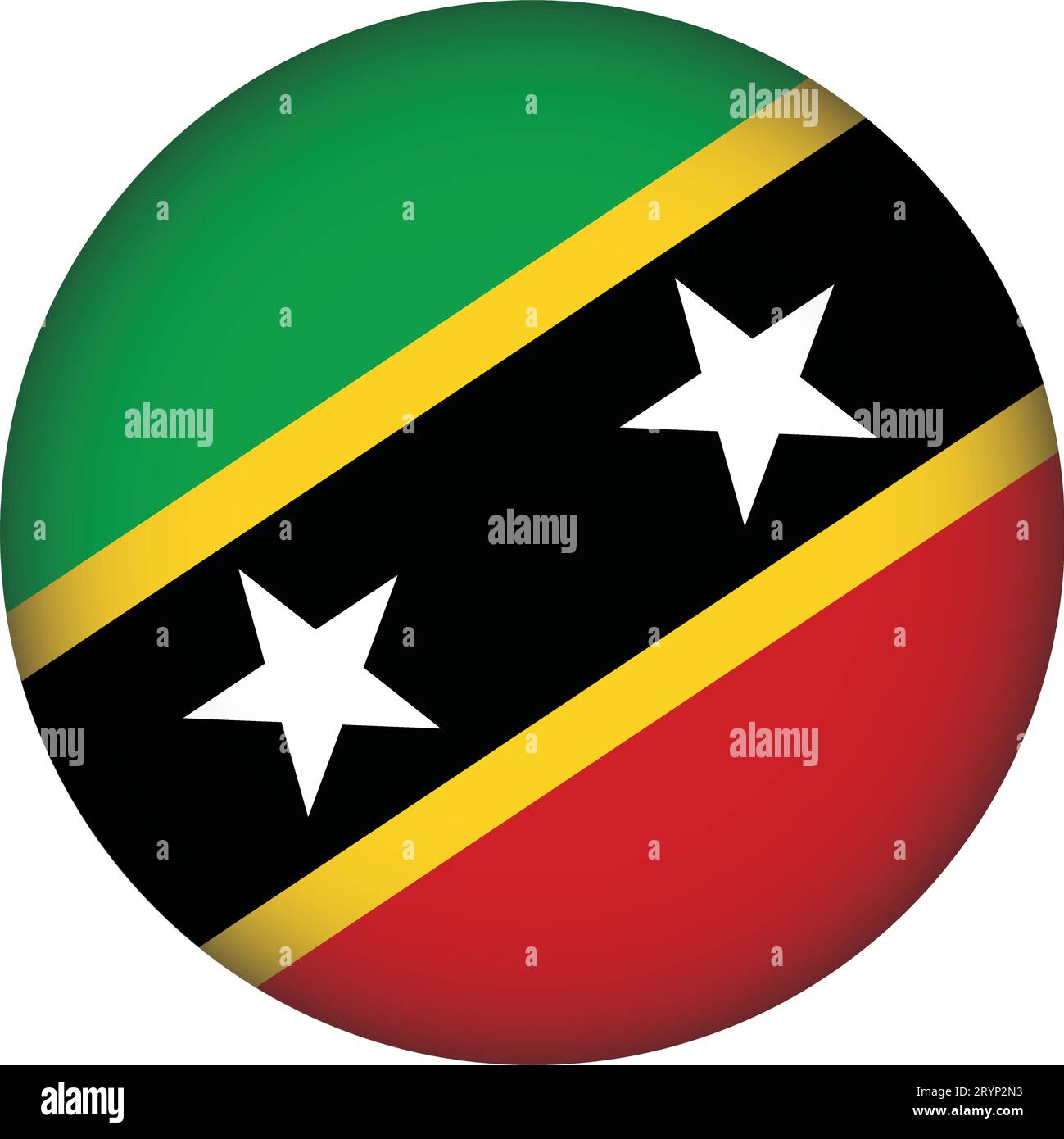 Saint kitts circle flag hi-res stock photography and images - Alamy