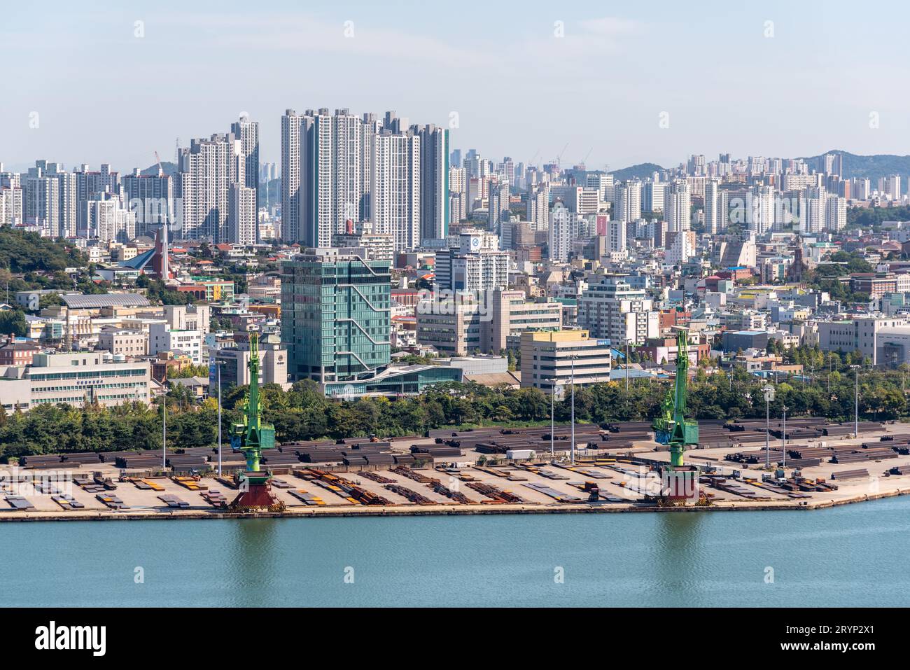 Container terminal in the Port of Incheon in South Korea on 2 October ...