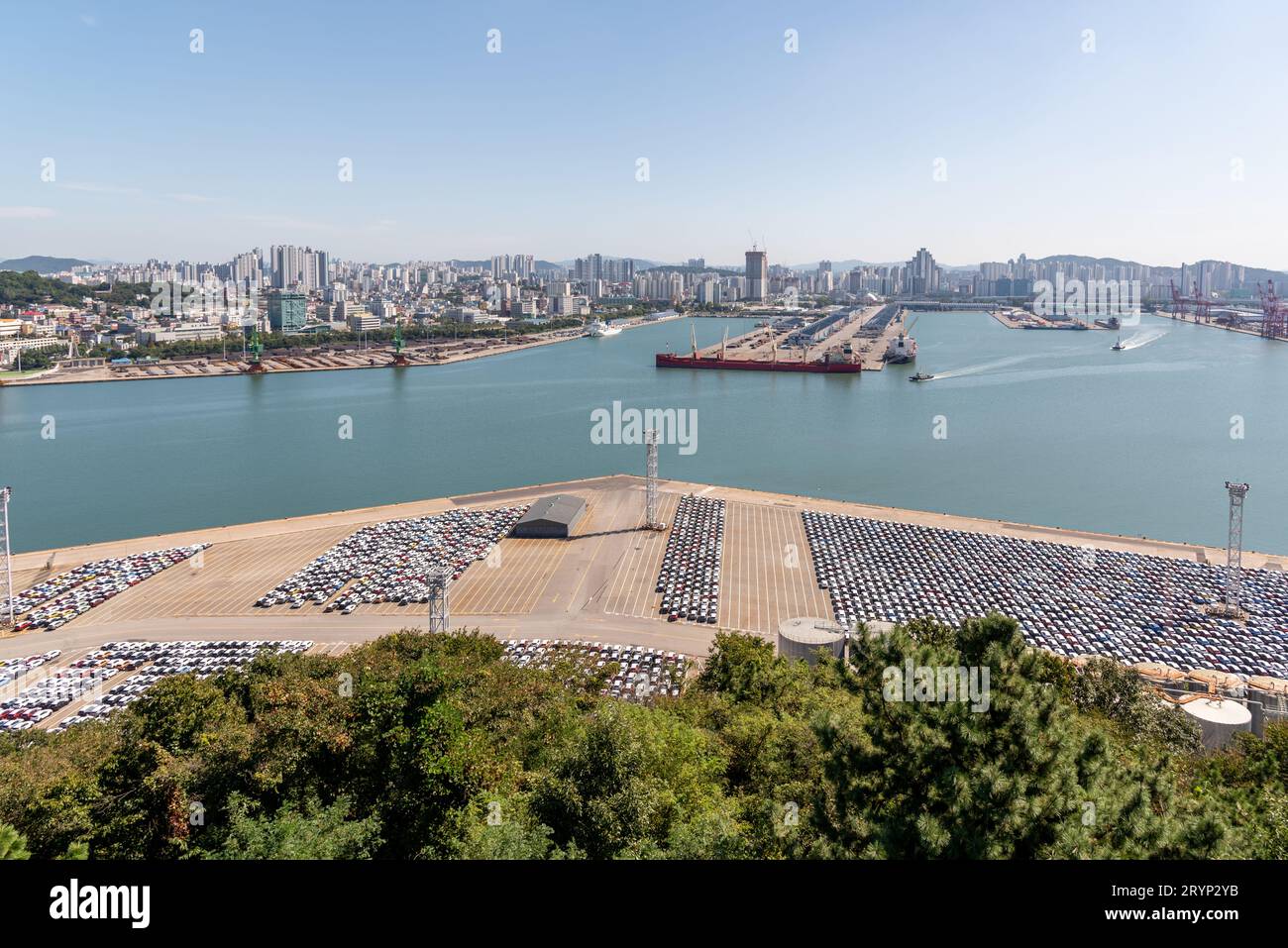 Container terminal in the Port of Incheon in South Korea on 2 October ...