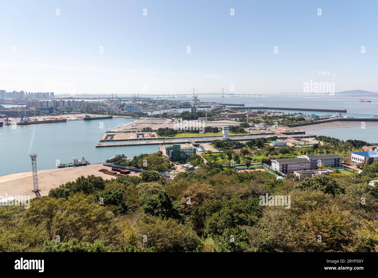 Container terminal in the Port of Incheon in South Korea on 2 October ...
