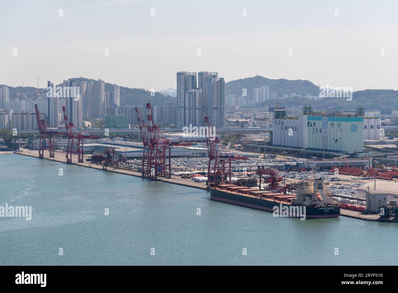 Container terminal in the Port of Incheon in South Korea on 2 October ...