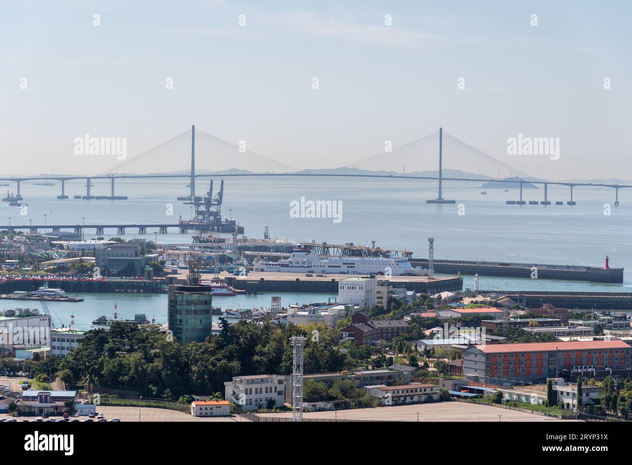Container terminal in the Port of Incheon in South Korea on 2 October ...