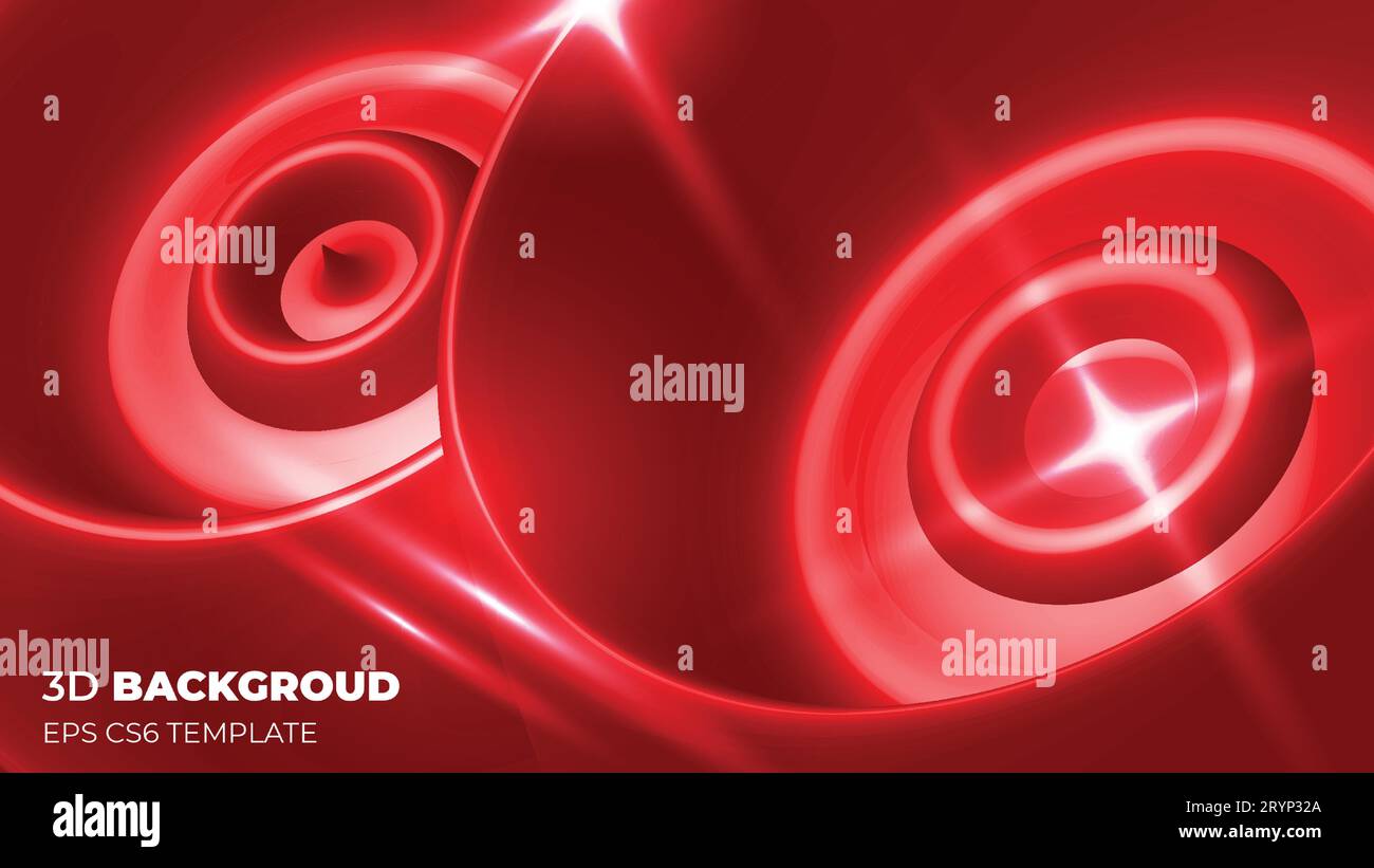 3d realistic gradient red color background design with light effect ...