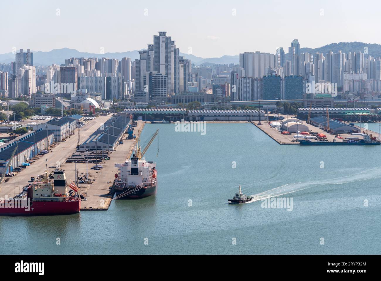 Container terminal in the Port of Incheon in South Korea on 2 October ...