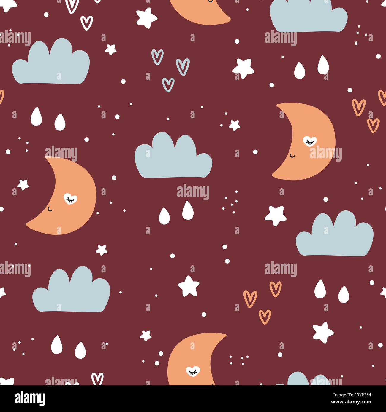 Moon phases cartoon illustration hi-res stock photography and images ...