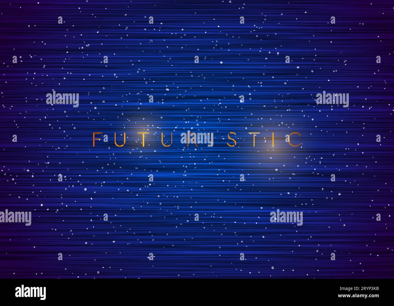 Dark blue sci-fi abstract background with stars and lines. Vector illustration Stock Vector ...