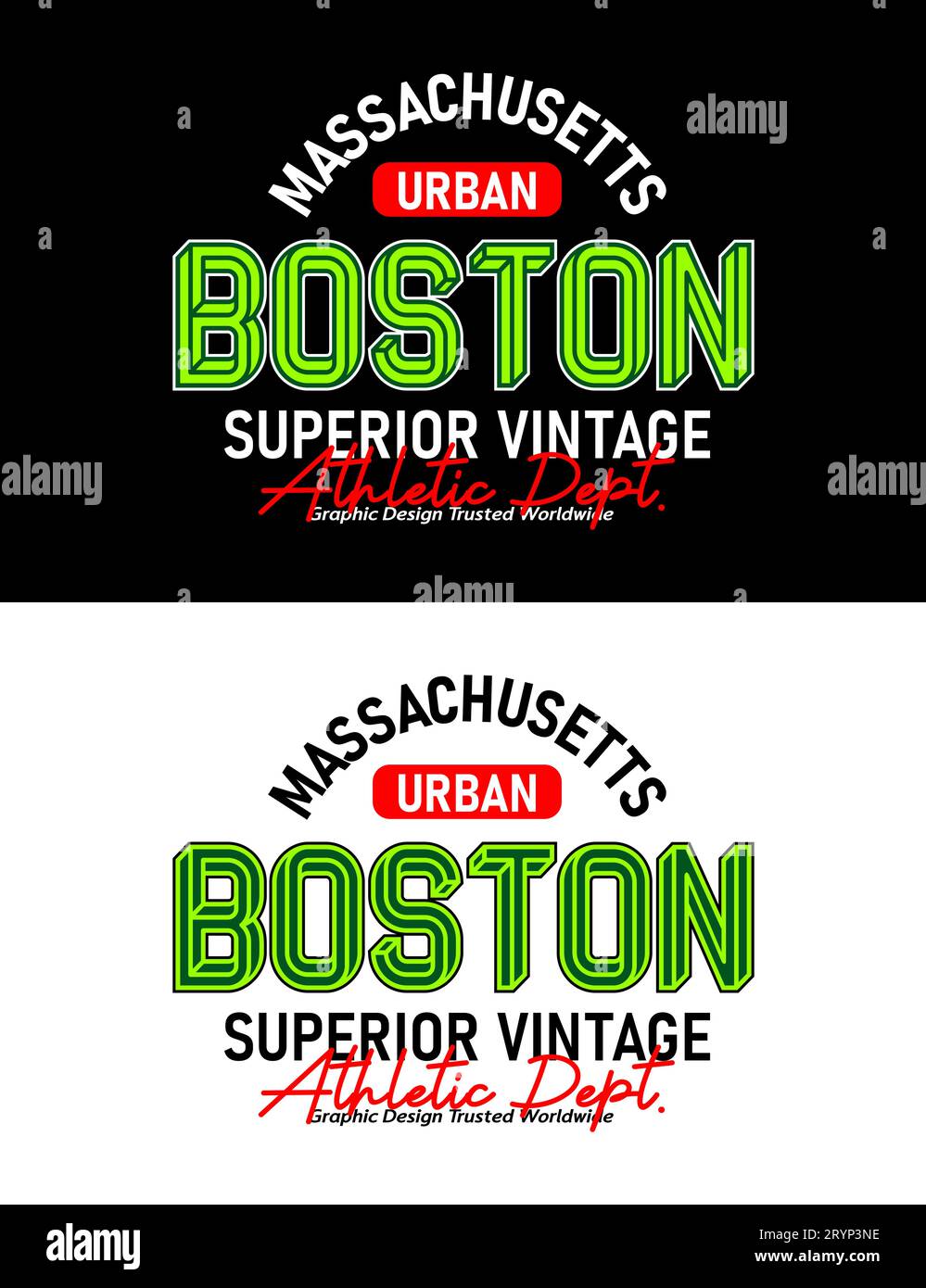 Boston Massachusetts urban sports line typeface, typography, for t ...