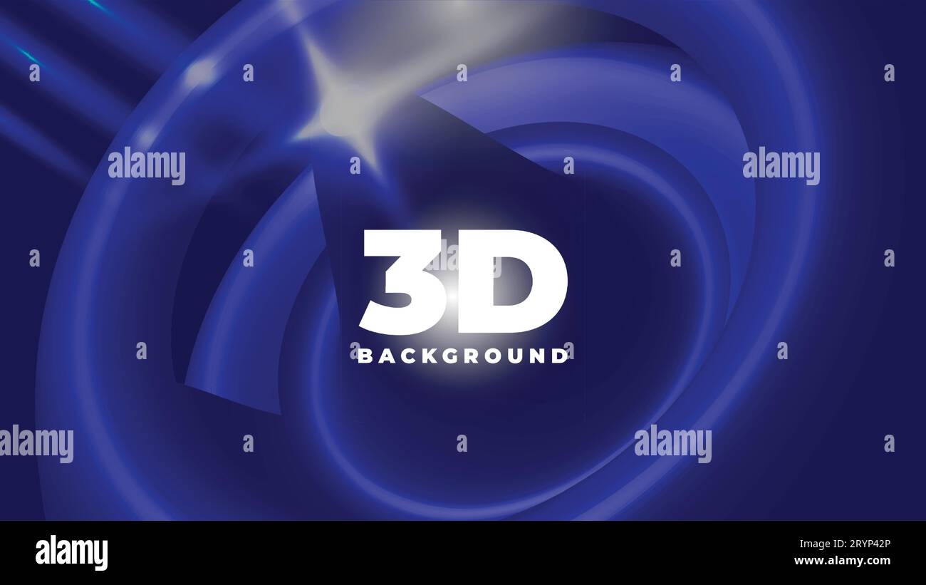 futuristic 3d gradient blue color background design with realistic ...