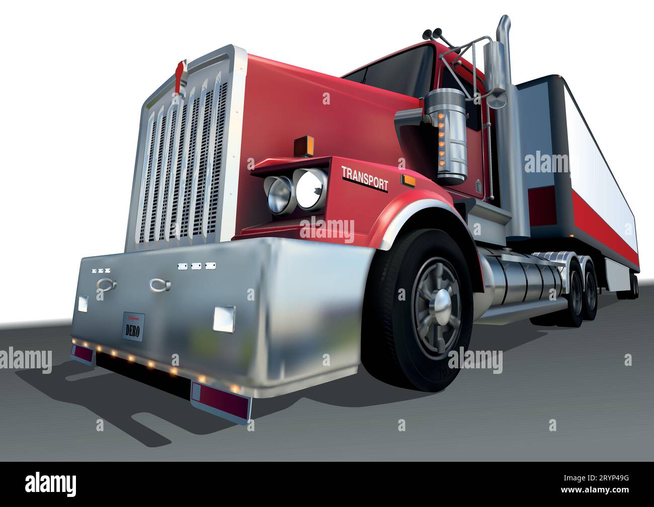 Truck kenworth Stock Vector Images - Alamy