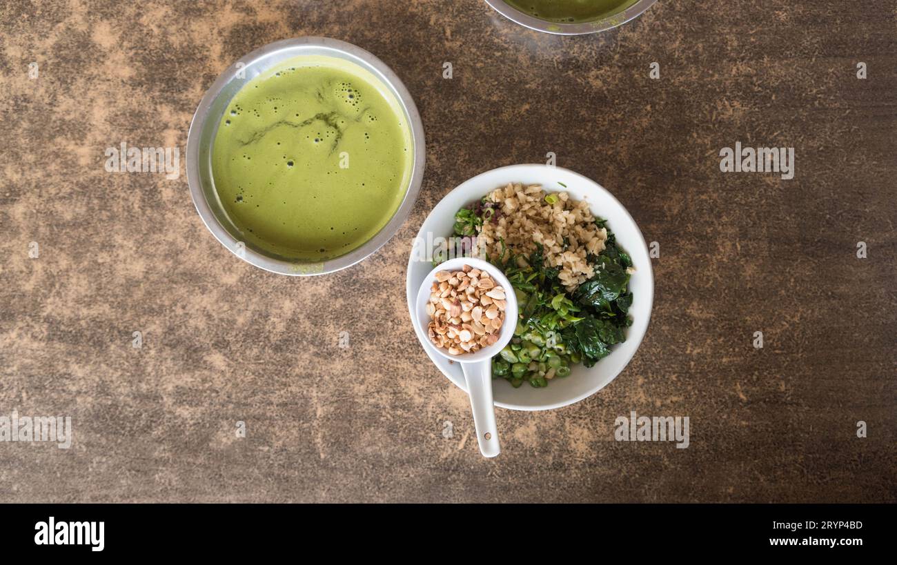 Lei cha, also known as thunder tea rice Stock Photo - Alamy