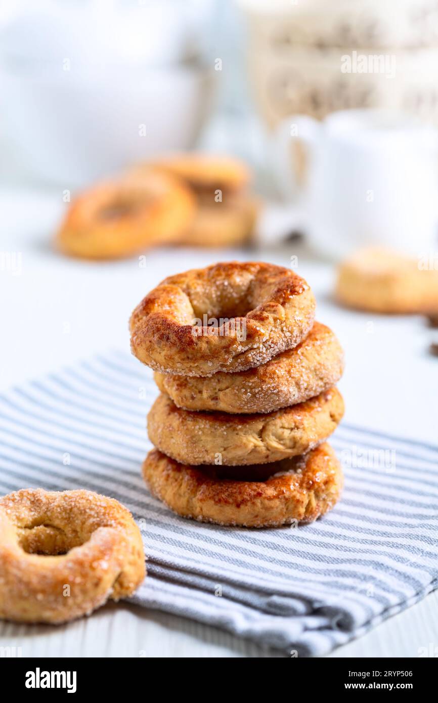Traditional Italian torchetti cookies Stock Photo - Alamy