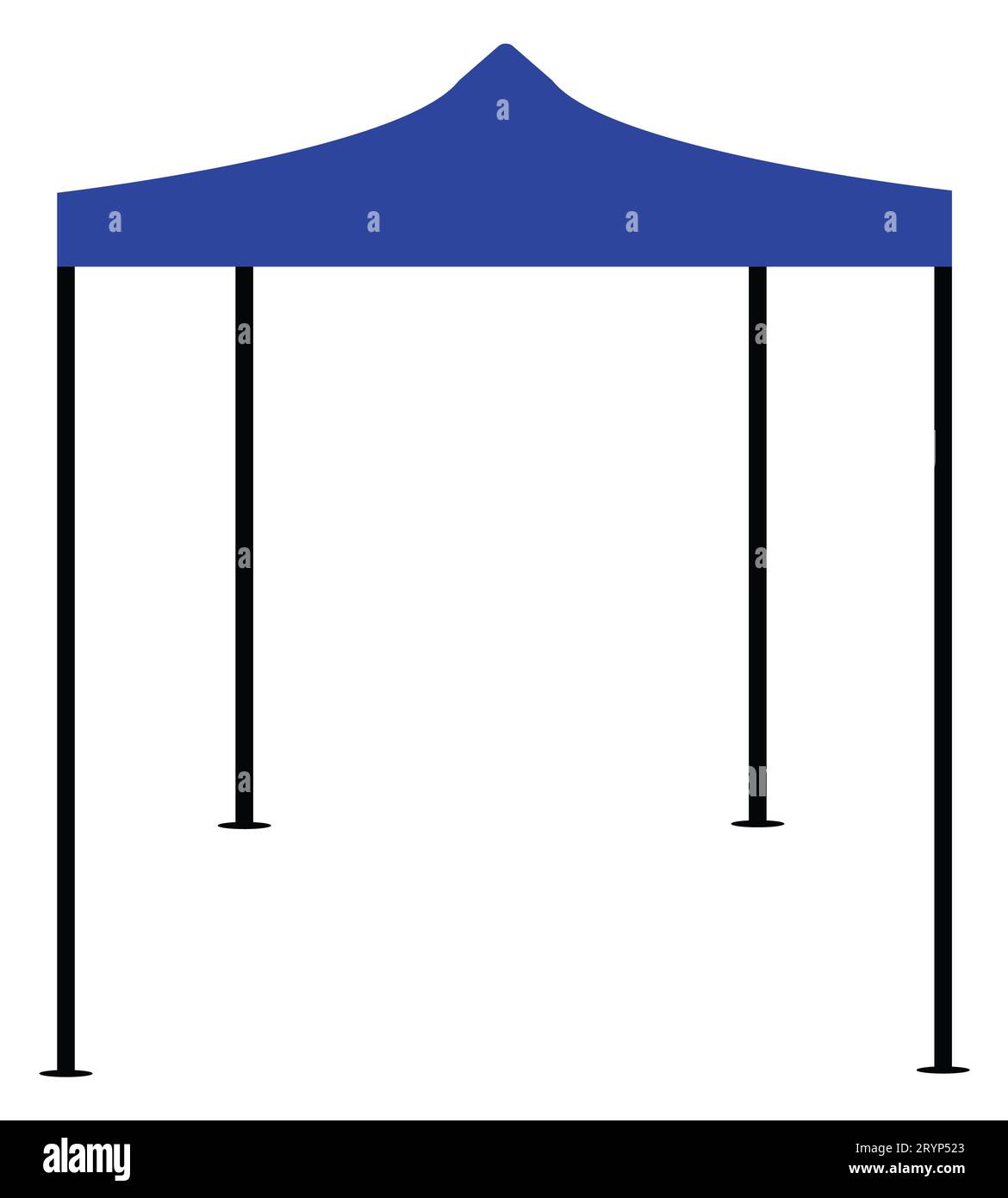 blue folding tent icon. pop up gazebo symbol. canopy tent sign. flat ...