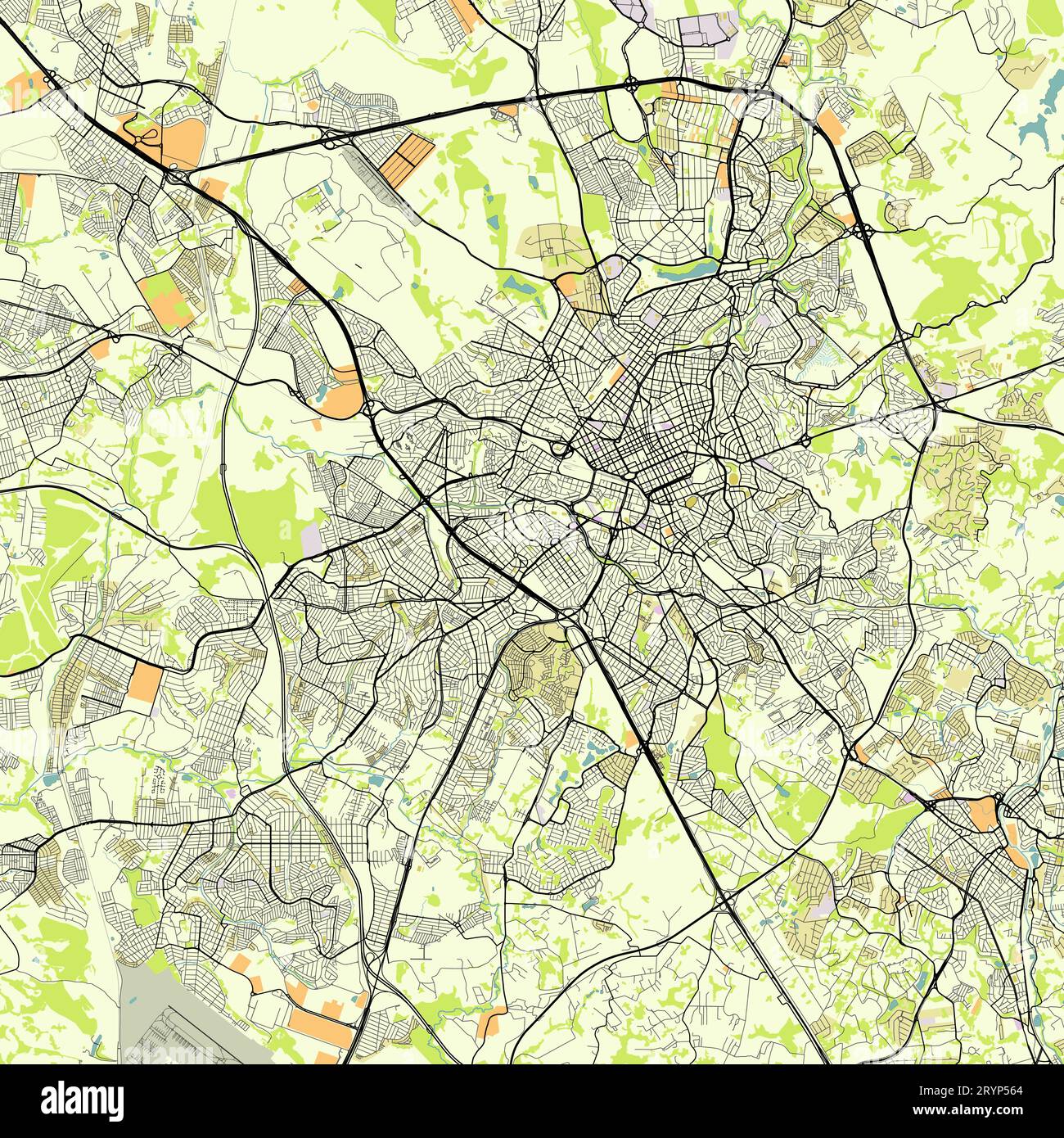 Campinas map hi-res stock photography and images - Alamy