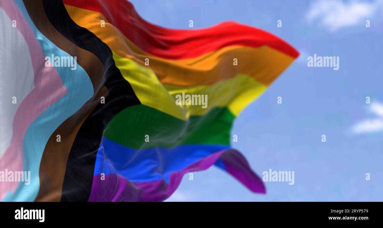 Progress pride flag hi-res stock photography and images - Alamy