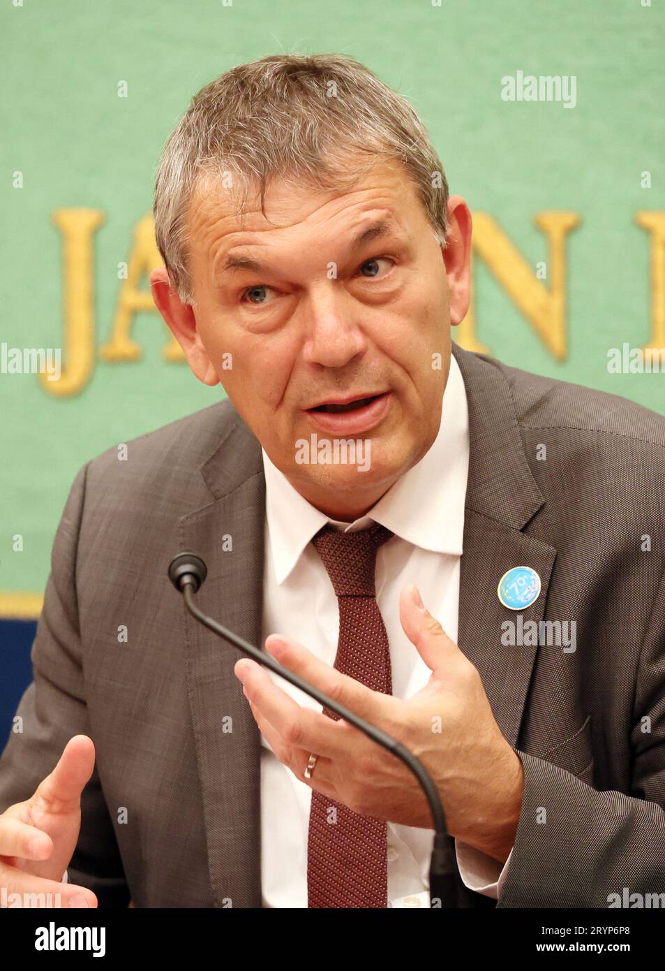 Tokyo, Japan. 2nd Oct, 2023. Philippe Lazzarini, commissioner general ...