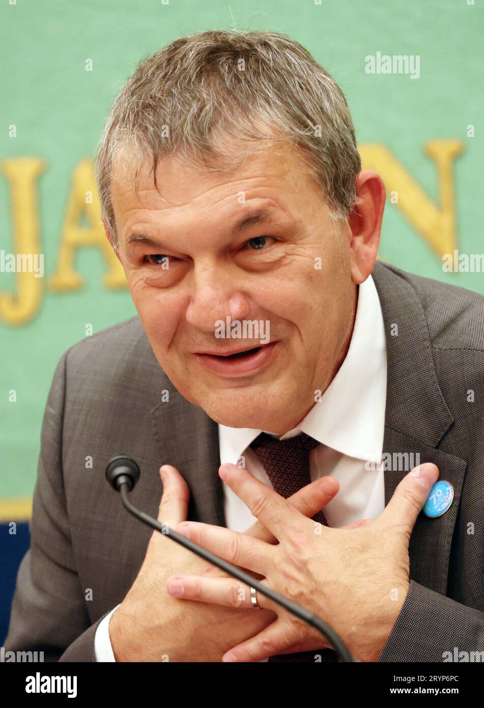 Tokyo, Japan. 2nd Oct, 2023. Philippe Lazzarini, commissioner general ...