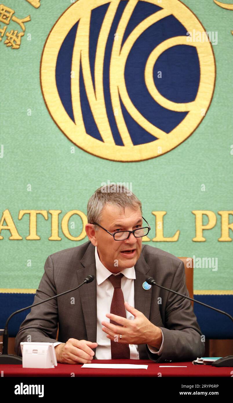 Tokyo, Japan. 2nd Oct, 2023. Philippe Lazzarini, commissioner general ...