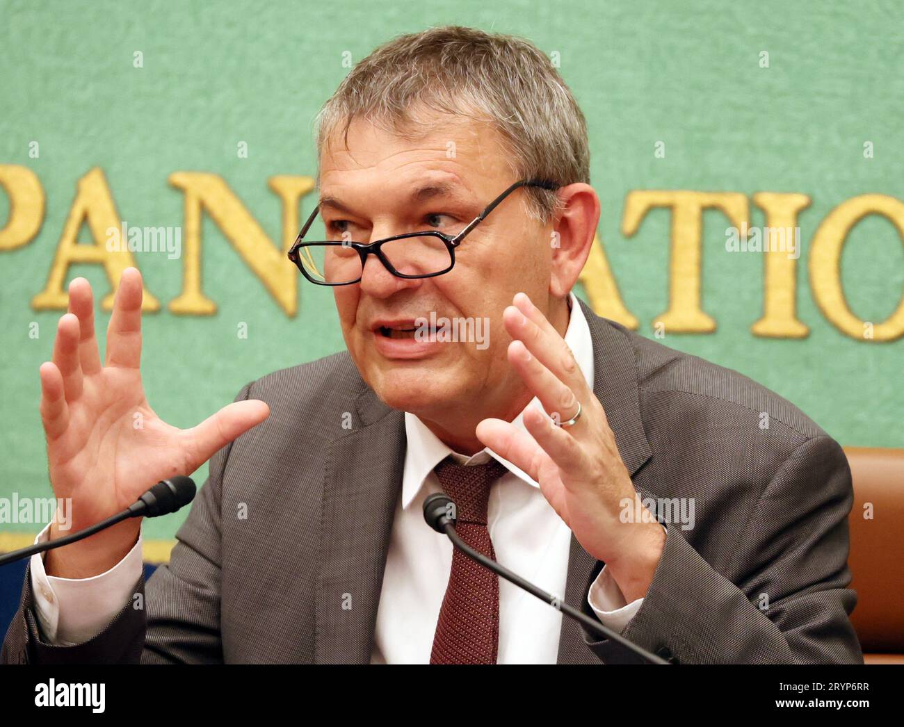 Tokyo, Japan. 2nd Oct, 2023. Philippe Lazzarini, commissioner general ...