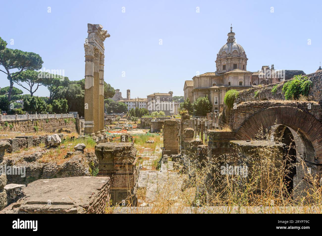 Forum of Julius Caesar in the Roman Forum Stock Photo - Alamy