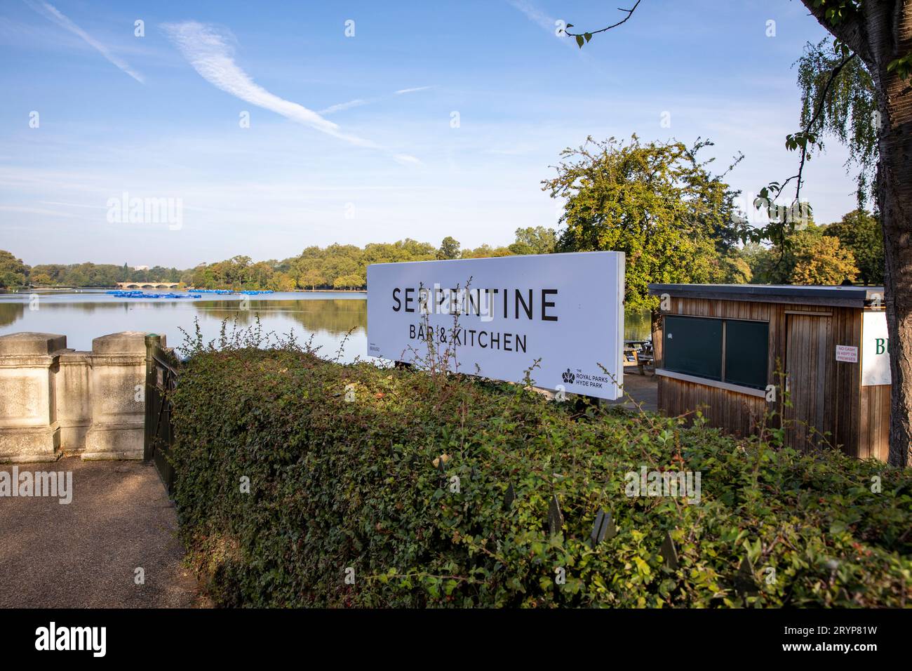 The Serpentine Bar and Kitchen restaurant cafe on the edge of the ...