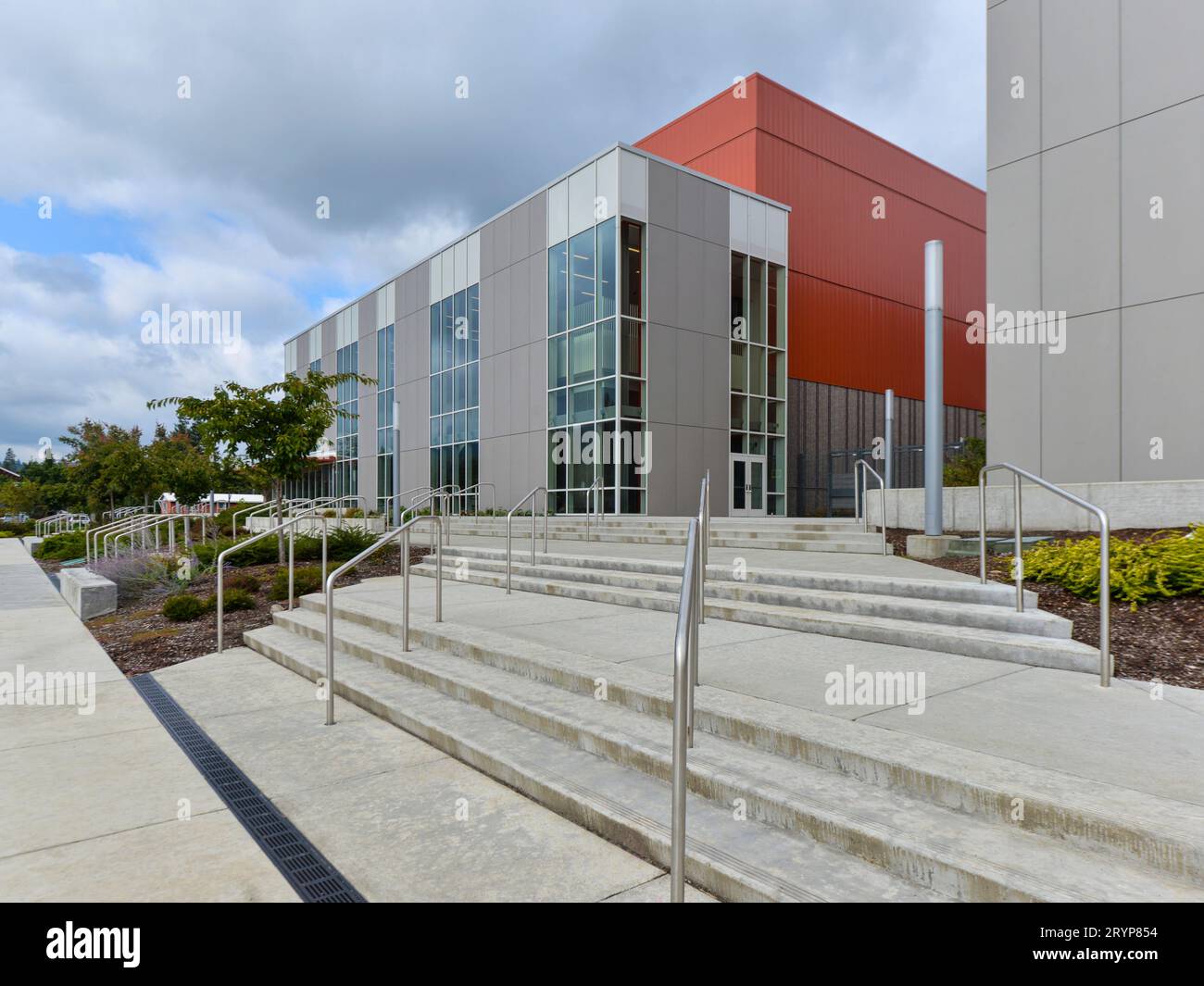 Mt Si High School exterior Stock Photo - Alamy