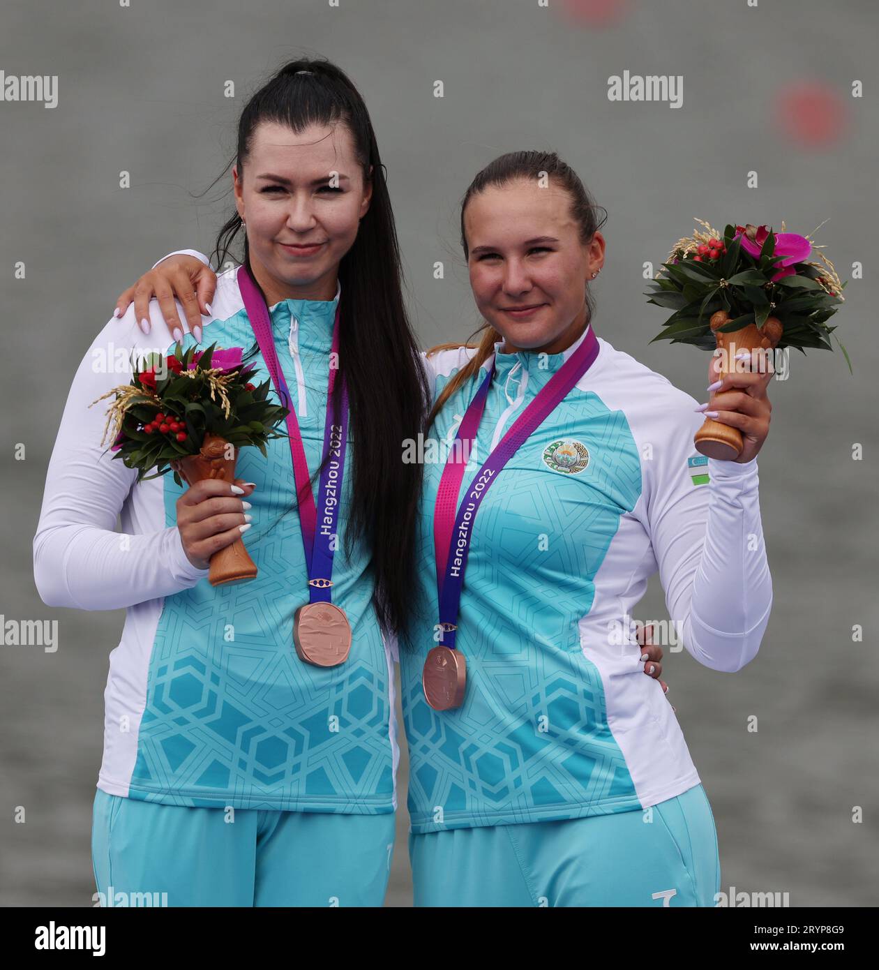 Hangzhou, China's Zhejiang Province. 2nd Oct, 2023. Bronze medalists ...