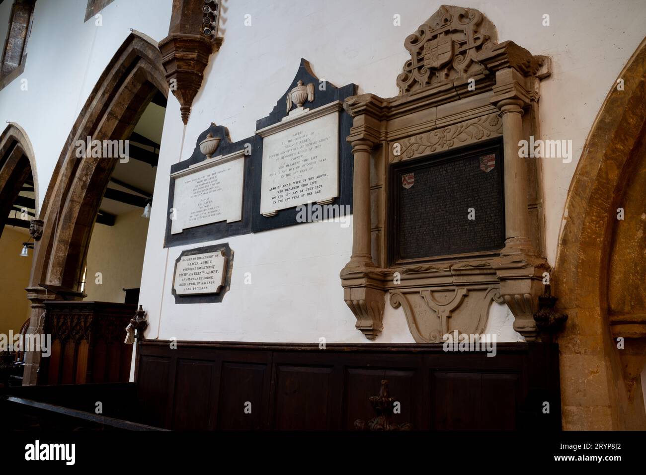 Susanna Eyton and Abbey family memorials, St. Peter and St. Paul Church ...