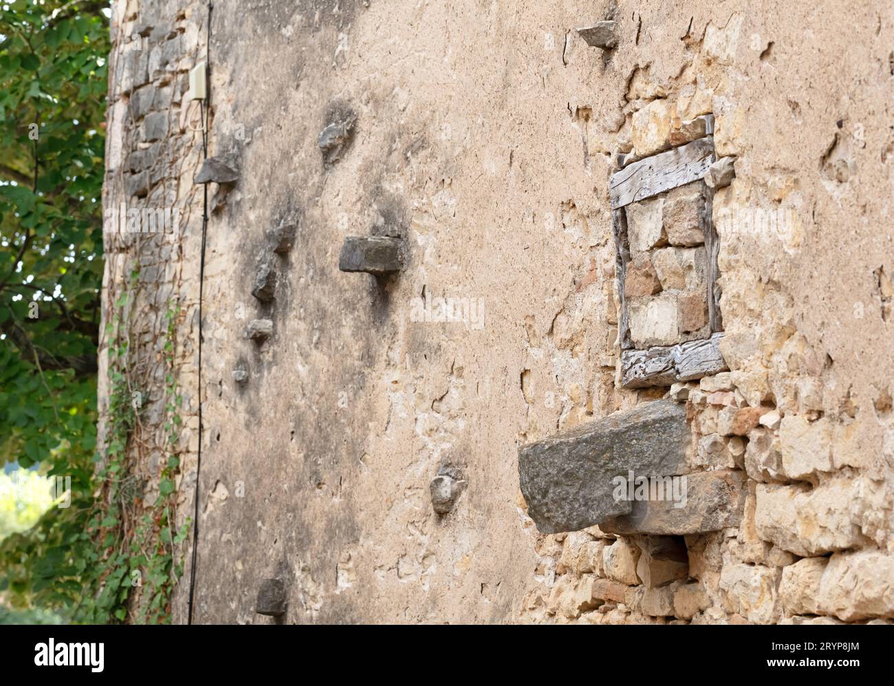 Details of an old French monastery, Bourgogne Stock Photo - Alamy