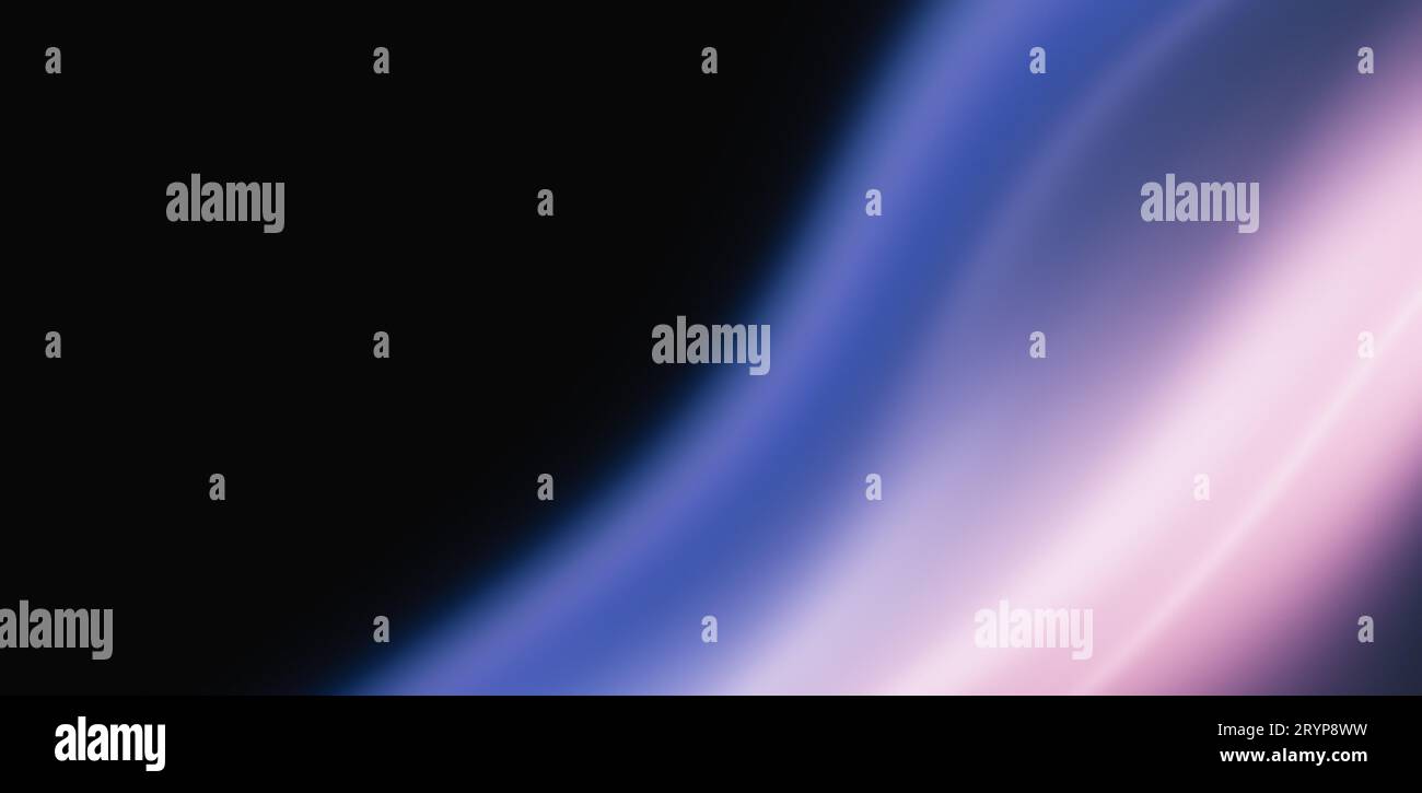 Purple pink light color gradient wave glowing on dark background ...