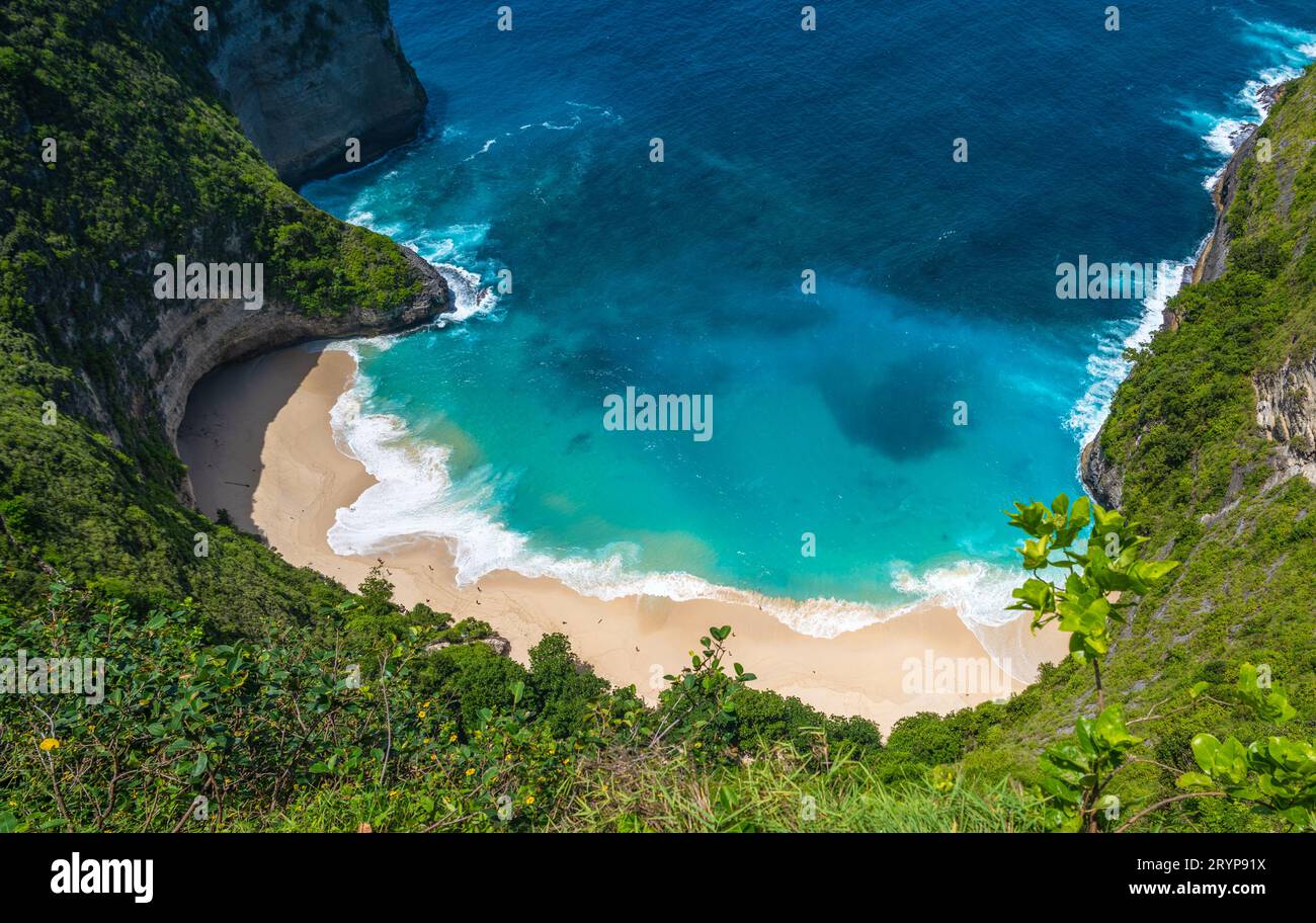 Kelingking Beach in Nusa Penida Island, Bali, Indonesia Stock Photo - Alamy