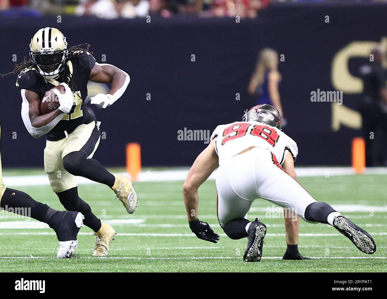New Orleans, USA. 01st Oct, 2023. New Orleans Saints running back Alvin ...
