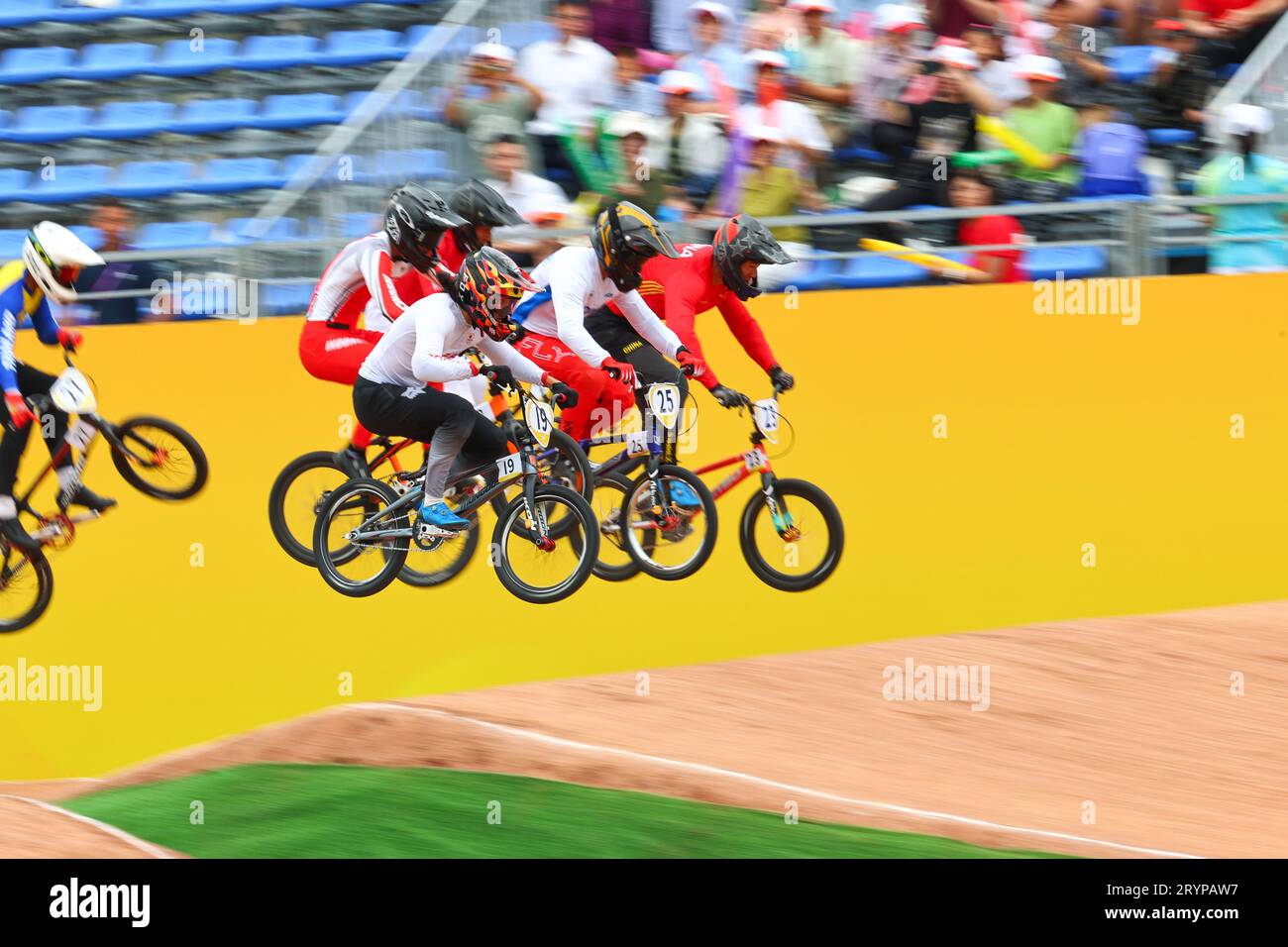 Asuma Nakai/ compete The 19th Asian Games, Cycling BMX Racing Men Race ...
