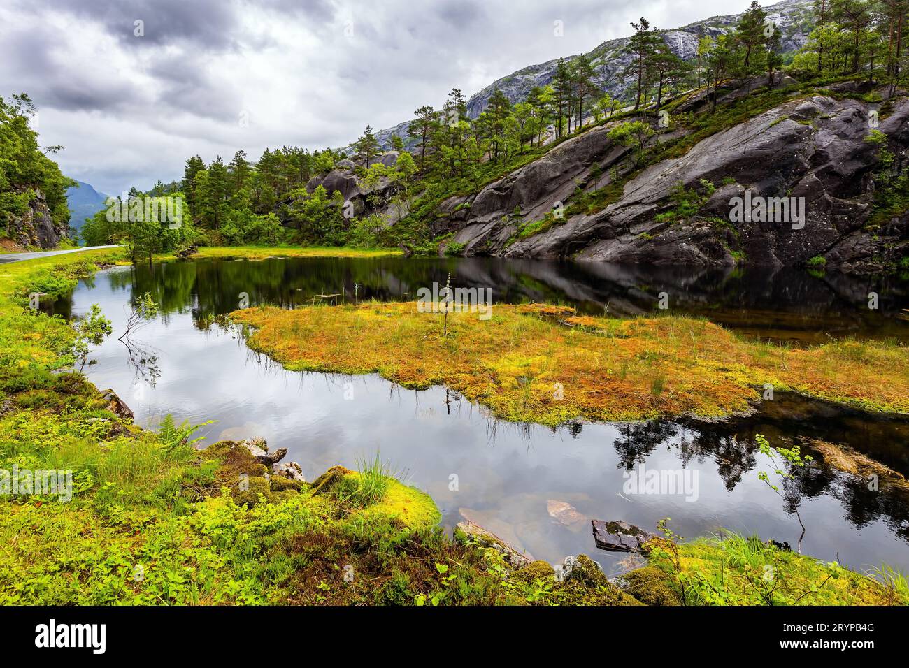 Scenic small lake Stock Photo - Alamy