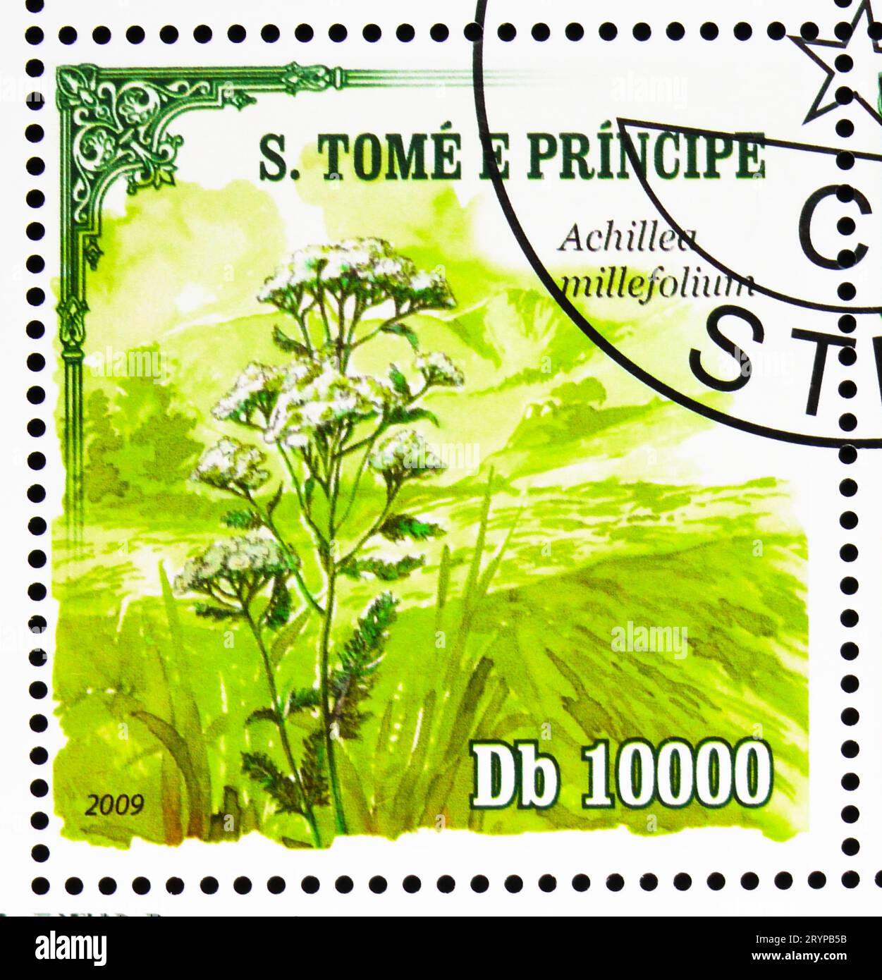 MOSCOW, RUSSIA - JULY 12, 2022: Postage stamp printed in Sao Tome and ...