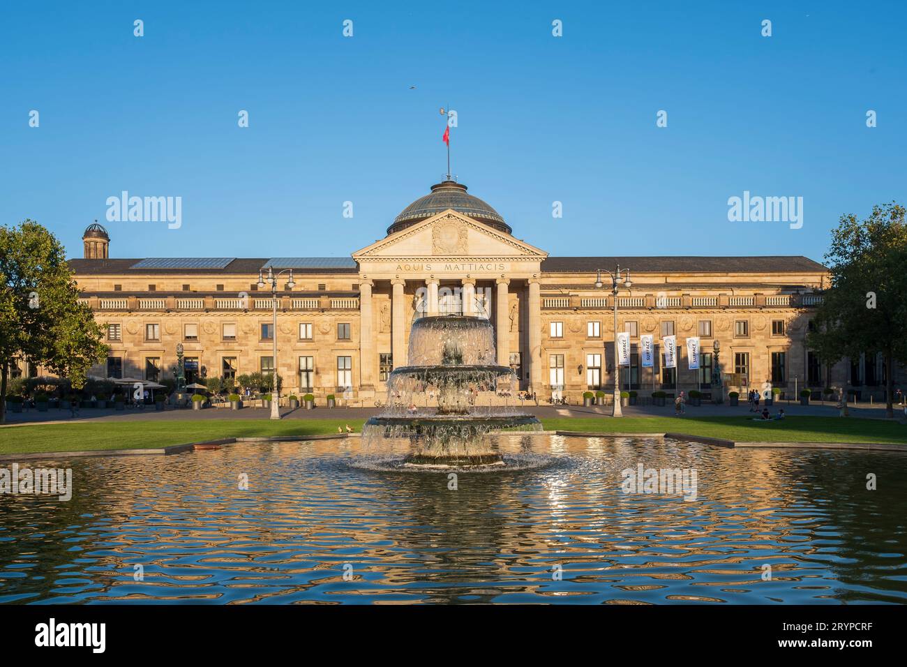 The Kurhaus in Wiesbaden, the capital of Hesse, is one of the most ...