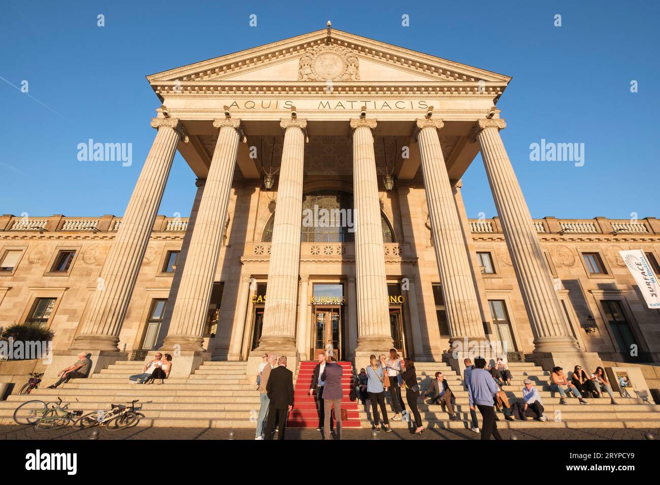 The Kurhaus in Wiesbaden, the capital of Hesse, is one of the most ...