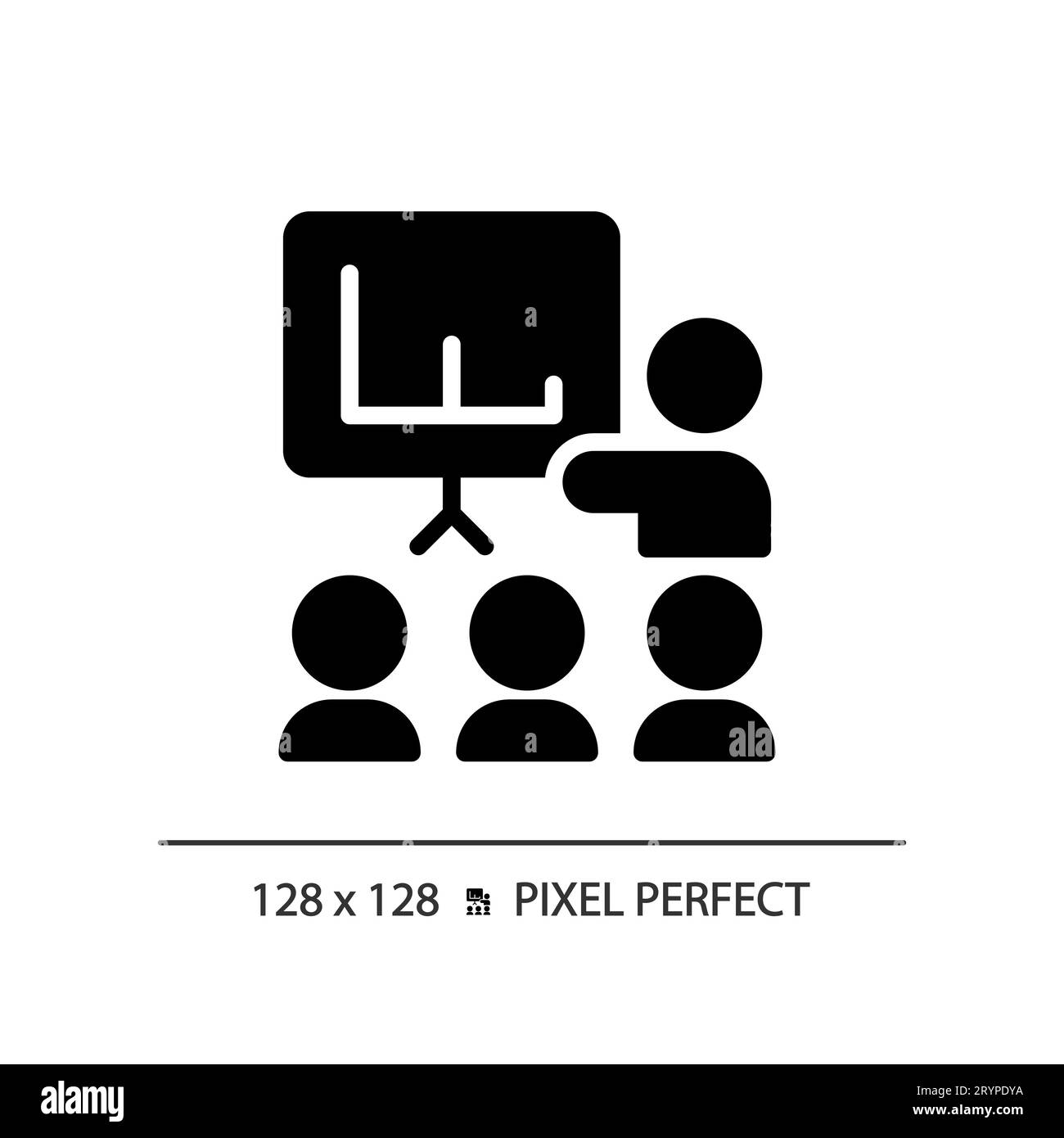 2D black glyph style public speaking icon Stock Vector Image & Art - Alamy