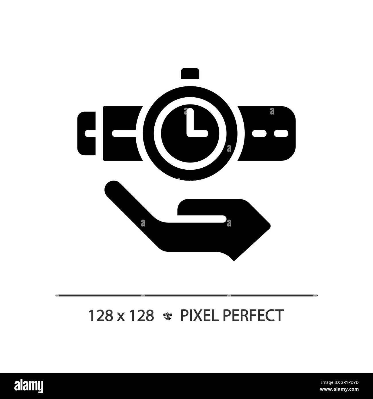 2D glyph style time management icon Stock Vector Image & Art - Alamy