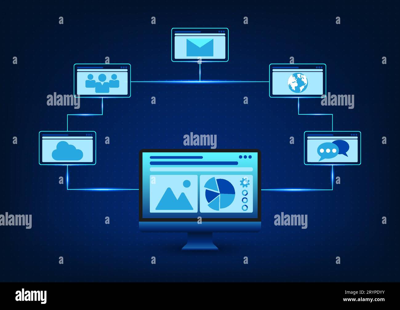 Long distance listening device Stock Vector Images - Alamy