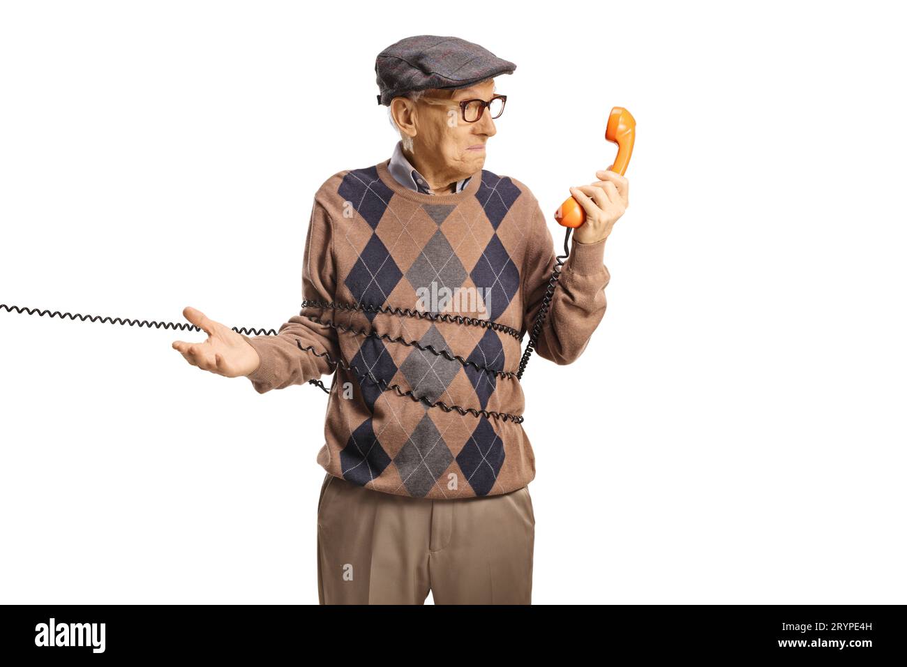 Vintage scared man hi-res stock photography and images - Alamy