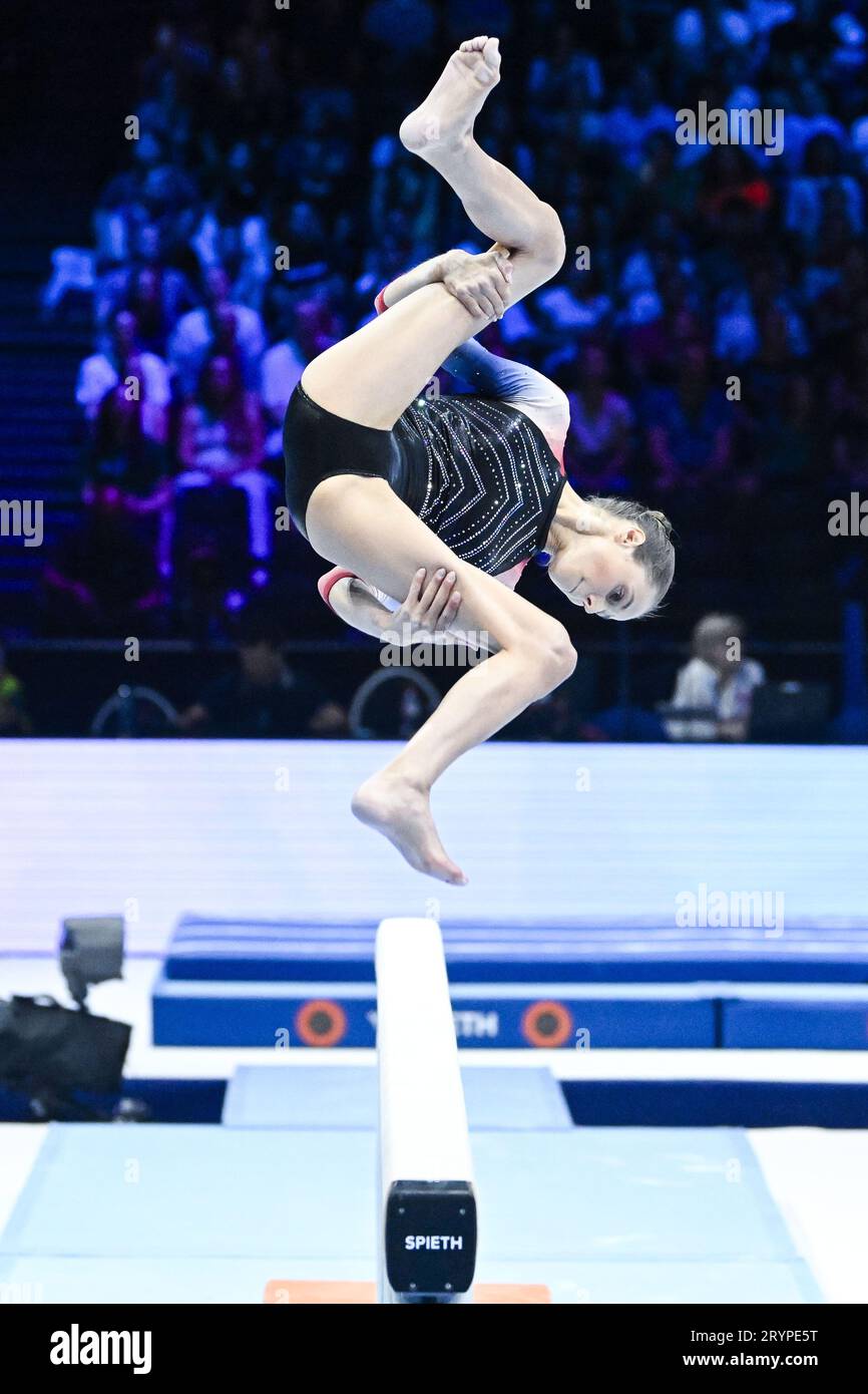 Antwerp, Belgium. 01st Oct, 2023. Dutch Naomi Visser pictured in action ...