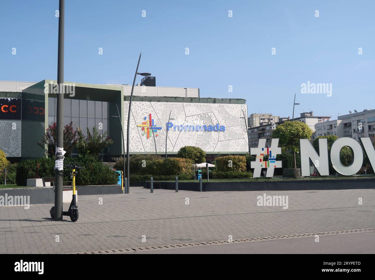 Novi Sad, Serbia 01.10.2023 Promenada shopping mall logo Stock Photo ...