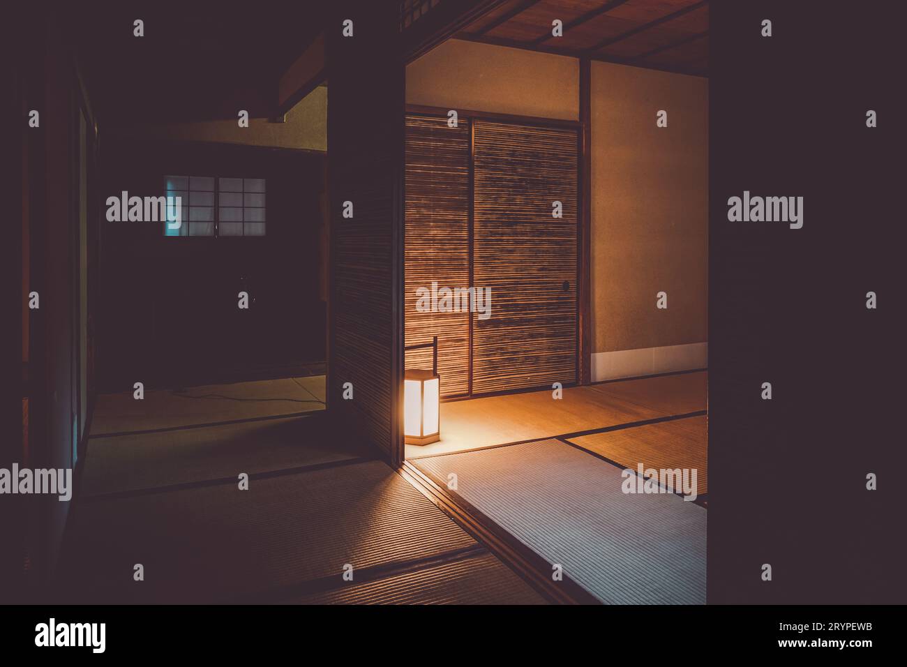 Japanese -style room lighting Stock Photo - Alamy