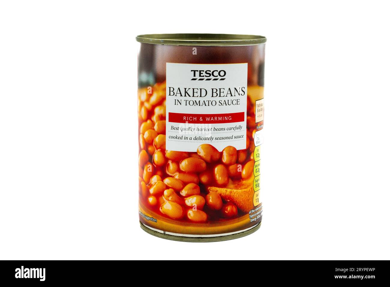 Irvine, Scotland, UK-July 21, 2023: Tesco branded baked beans in tomato ...