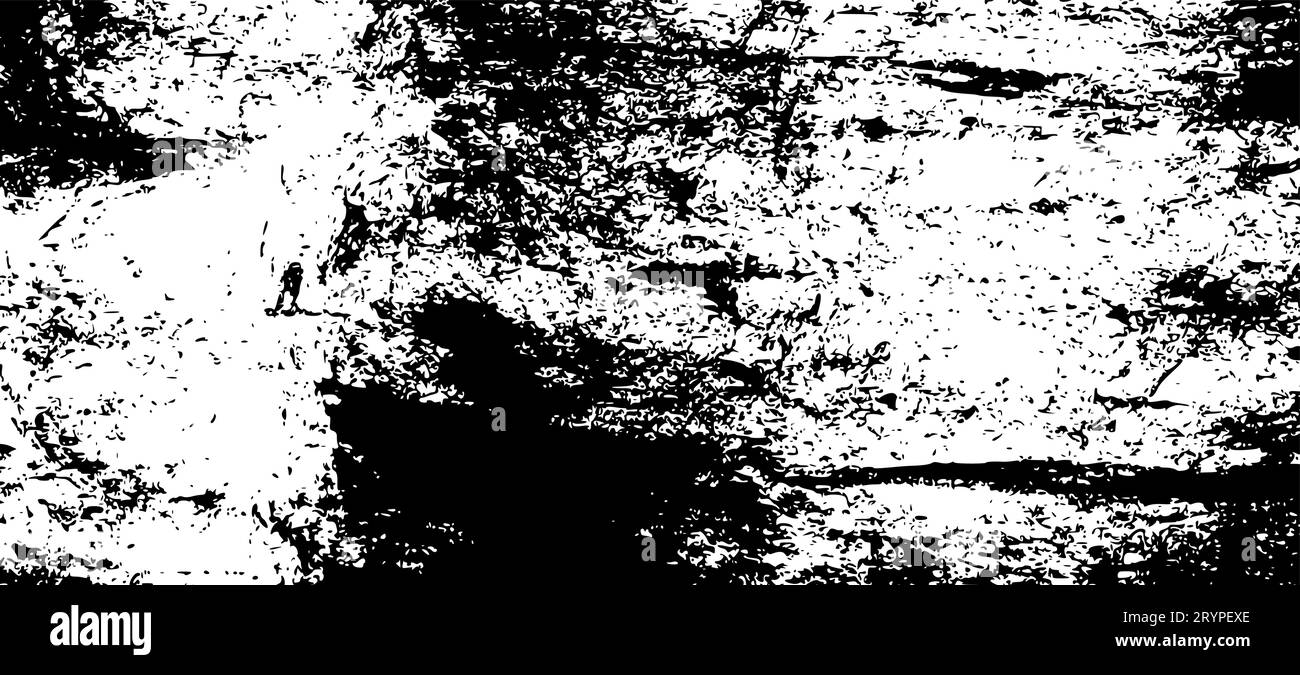 Vintage distress overlay with scratches and grunge texture in black and ...
