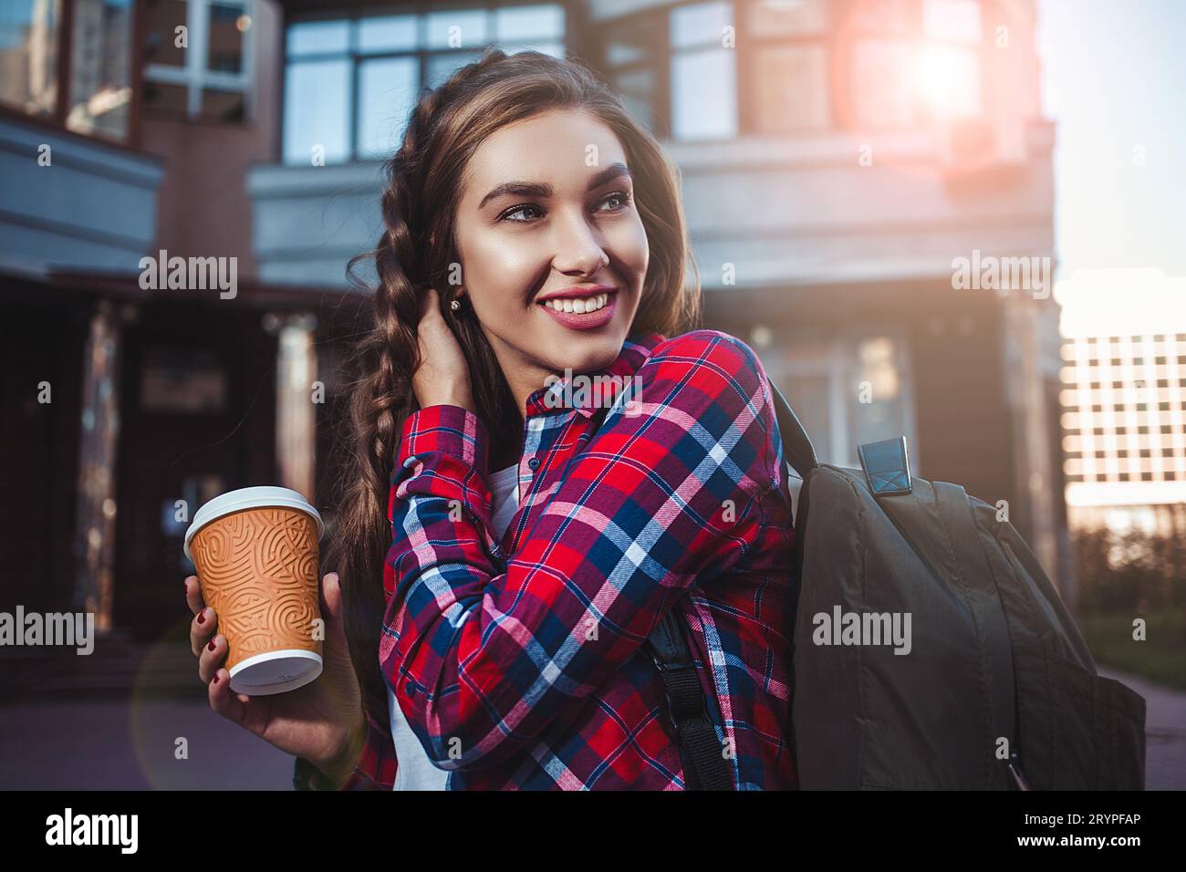 Beautiful girl walking hi-res stock photography and images - Alamy